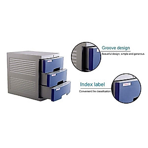 Flat File Cabinet, Large 3-Layer Drawer Storage Organization, with Lock/Blank Label，Suitable for Office Supplies