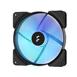 Fractal Design Aspect 14 RGB 140 mm PWM Wide 500-1700 RPM Range Black Frame 3-Pack Computer Fan