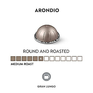 Nespresso Capsules VertuoLine, Arondio Gran Lungo Americano, Medium Roast Coffee, 30 Count Coffee Pods, Brews 5.0oz (VERTUO LINE ONLY)