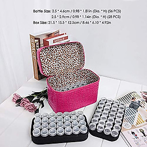 84 Slots Diamond Storage Box Diamond Embroidery Rhinestones Painting Accessory Jewelry Beads Organizer Carry Case Zipper Design
