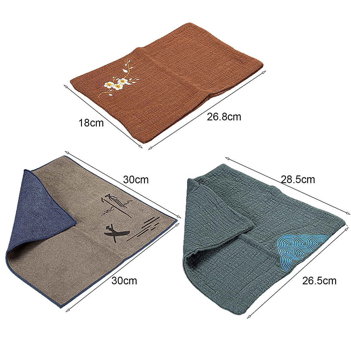 Kitchen Dish Towel,Soft Absorbent Dish Towel Vintage Tea Towels Decorative Dish Cloths Light Green