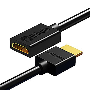 iBirdie HDMI Extension Cable 3 Feet - 4K HDMI Extender - Male to Female