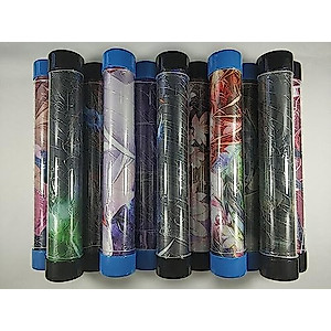 Ygomat Black Ray Lancer Trading Card Game OCG Playmat TCG Duel Mat Free Best Tube/Bag (B_Add Playzones + Tube)