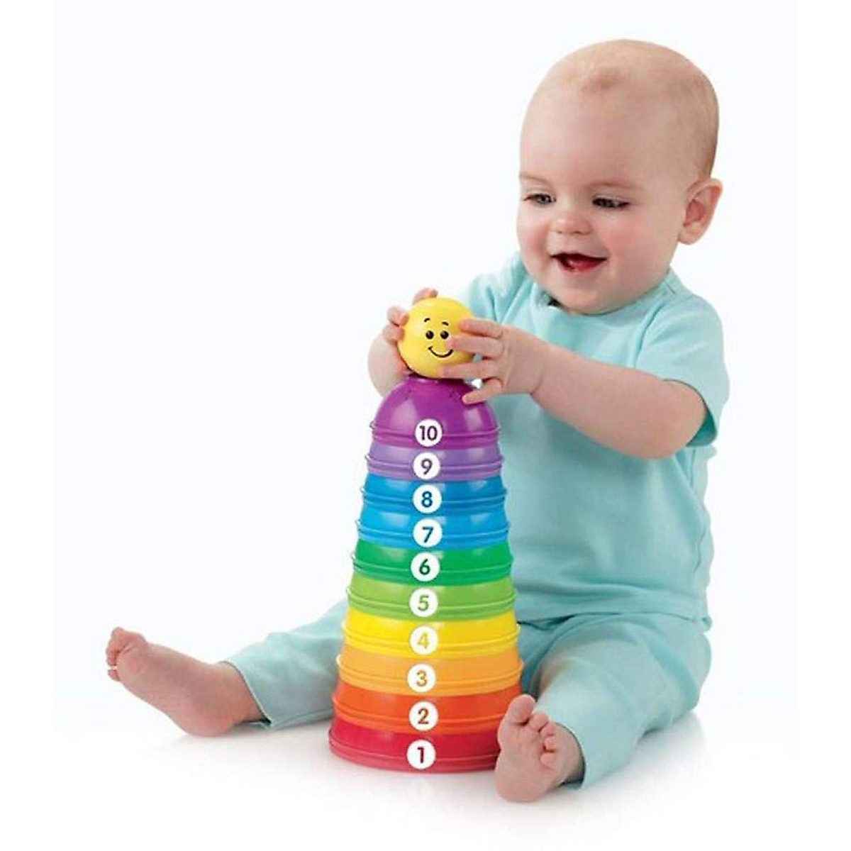 Fisher Price K7166 Stack & Roll Cups Toy