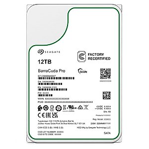 Seagate BarraCuda Pro 8TB 7200RPM Internal Hard Drive SATA 6GB/s 256MB Cache 3.5-Inch (ST8000DM0004) (Renewed)
