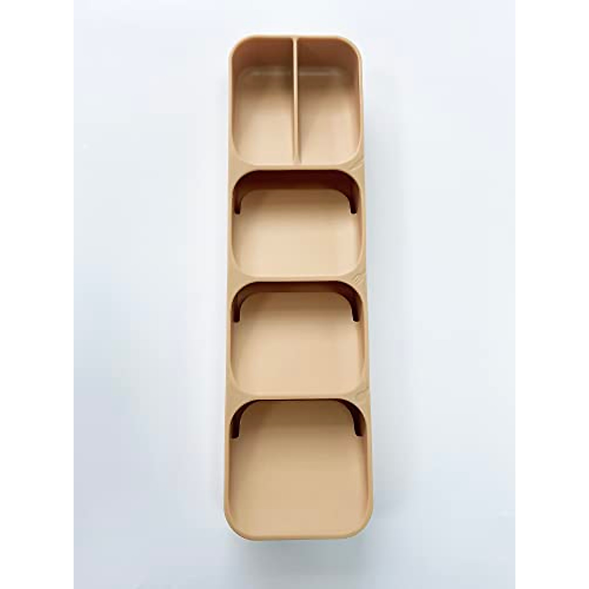 Compact Cutlery Silverware Organizer Kitchen Drawer Tray, Small, Nude Color