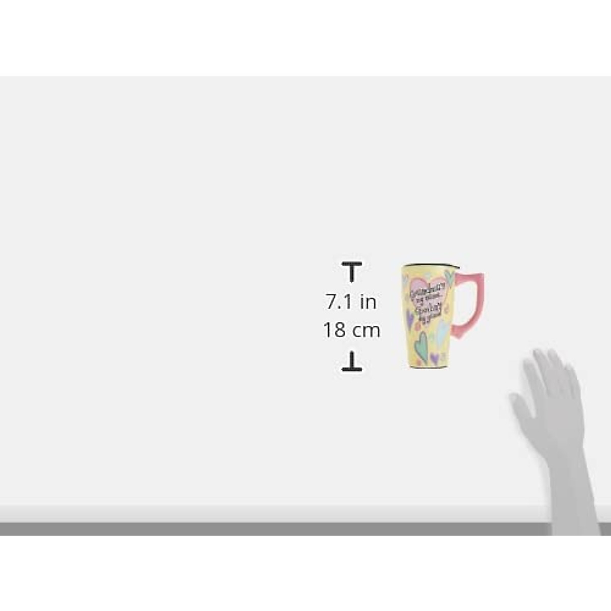 Spoontiques - Ceramic Travel Mugs - Grandma Cup - Hot or Cold Beverages - Gift for Coffee Lovers