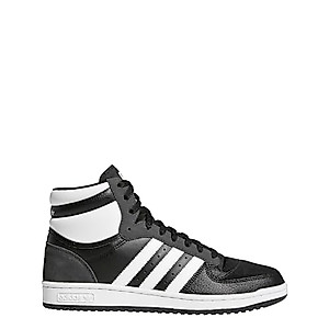 adidas Originals Men's Top Ten Red Bulls Sneaker, Core Black/White/Dark Grey Heather, 9.5