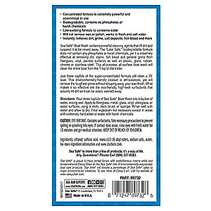 STAR BRITE Sea Safe Boat Wash - Super Concentrated - Instantly Remove Dirt, Grime, Salt Deposits & More Without Removing Wax or Polish 32 Oz (089732PW)