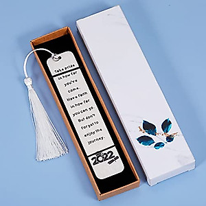 Graduation Gifts Back to School Inspirational Bookmark Gifts for College High School Grads Class of 2022 Senior Students Women Men Birthday Christmas Gift for Daughter Son Boys Girls from Mom Dad