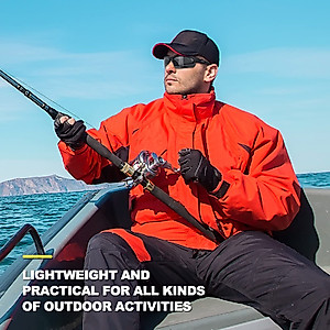 Duduma Mens sunglasses Polarized Sports Sunglasses for Men Fishing Cycling Running Golf Driving Glasses Tr62 Superlight Frame