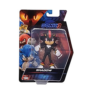 Sonic The Hedgehog Sonic 3 Movie Action Figures 5-Inch Shadow Collector Toy Figure, Highly Articulated for Boys Girls - Officially Licensed 3 Movie Product