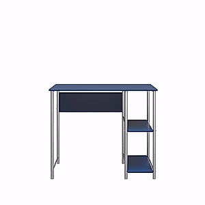 Ameriwood Home Mainstays Garrett Metal Student Computer Desk in Blue