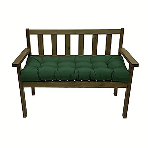 Waterproof Indoor/Outdoor Bench Cushion, Swing Cushion, Thicken Patio Bench Rocking Seat Pad for Lounger Garden Patio Lounger Bench,Wicker Loveseat Settee (Green)