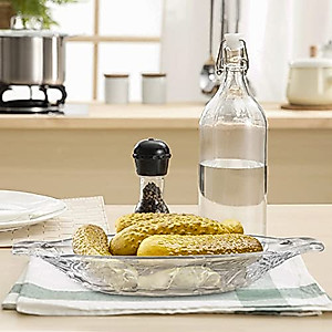 SOUJOY 8 Pack Boat Plate, 8oz Acrylic Splits Bowl, Clear Sundae Serving Dish for banana split, ice cream, Fruits, Yogurt, Brownies, Snack