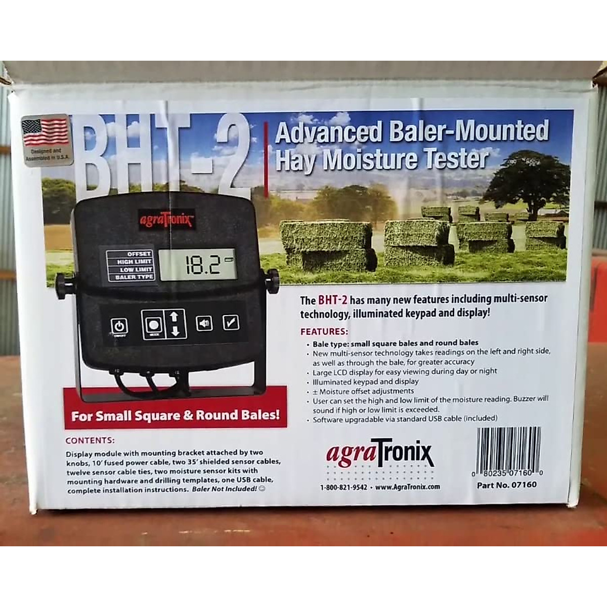 Agratronix BHT-2 Advanced Baler-Mounted Hay Moisture Tester