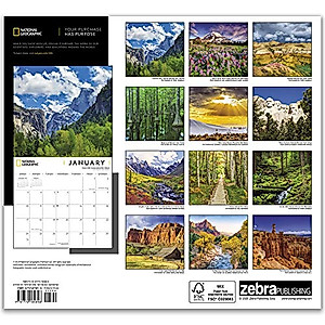 National Geographic National Parks & Monuments 2021 Wall Calendar