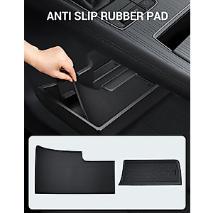 Ecarzo 2025 Upgraded Console Bottom Organizer Compatible with 2021-2025 Toyota Sienna Accessories, Lower Center Console Tray Storage Box with Multiple Compartments