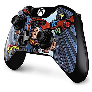 Skinit Decal Gaming Skin compatible with Xbox One Controller - Officially Licensed Warner Bros Superman Flying Design