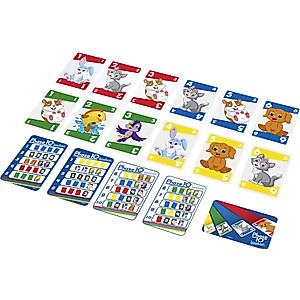 Phase 10 Junior Card Game, Multi-Level Rummy-Style Matching Colors, Animals & Shapes with 56 Cards for 2 to 4 Players, Kids Gift for Ages 4 Years & Older