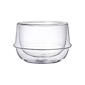 Double-Walled Kinto KRONOS Tea Glass - Maintains Temperature - Prevents Condensation - Set of 2-200 ml (6.75 fl. oz.) each
