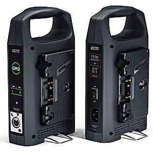 Anton Bauer 2X Titon Micro 90 14.4V 98Wh Gold Mount Batteries, Bundle GM2 Dual Charger