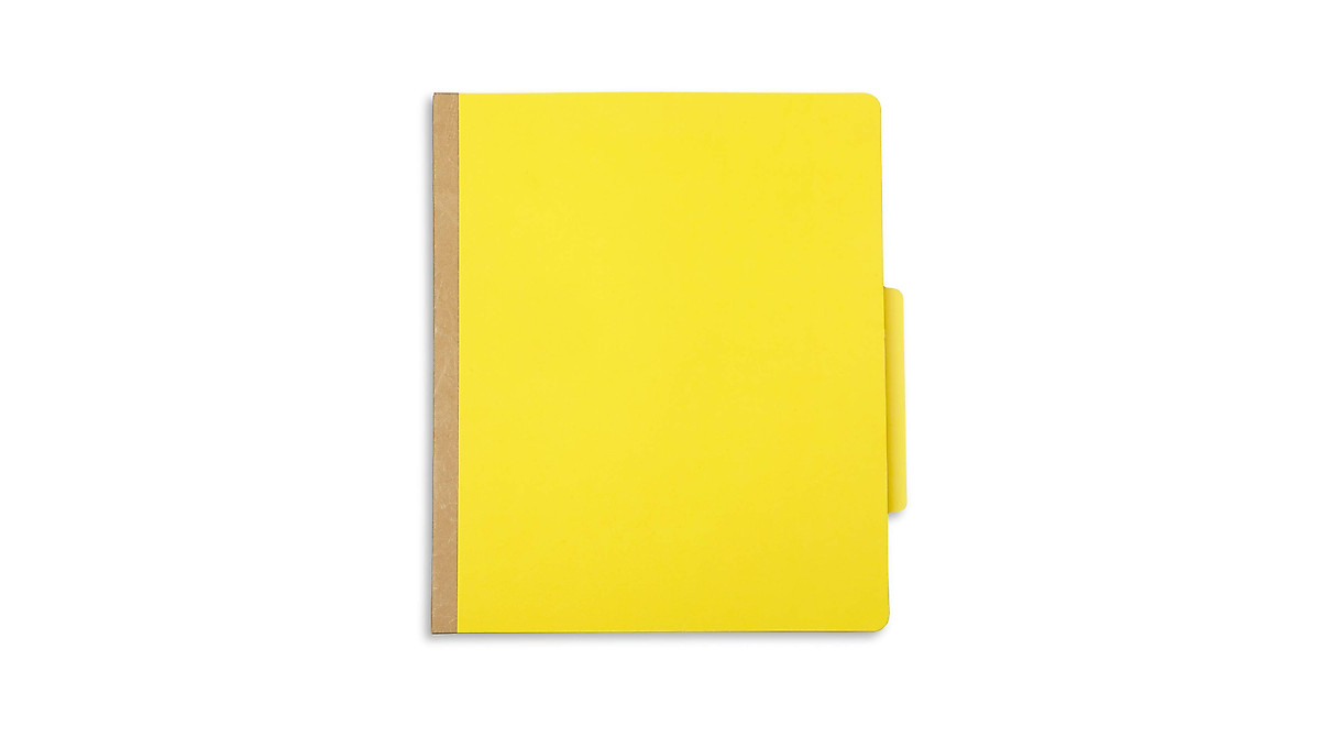 10 Yellow Classification Folders, 2 Divider, 2 Inch Tyvek Expansions ...