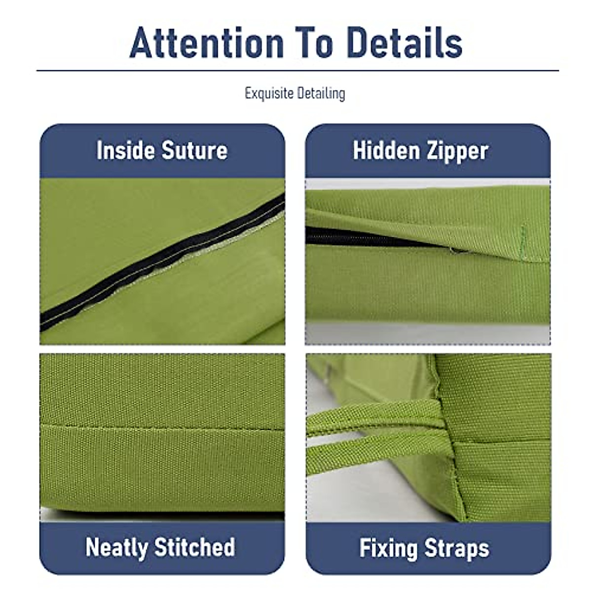 ROFIELTY Bench Cushion 30 inch, Bench Cushion for Indoor/Outdoor use Outdoor Swing Cushions, Waterproof and Durable Resistant Furniture Patio Cushion. (Green, 30×14×2.5)