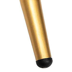 HollyHOME Accent Small Round End Table, Modern Metal Waterproof Outdoor&Indoor Side Table for Small Spaces, Contemporary Nightstand/Sofa Coffee Table, (H) 19.69" x (D) 18.11", Gold