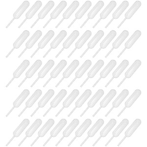 SQXBK 4ml Pipette 100PCS 4ml Disposable Plastic Squeeze Transfer Droppers Liquid Injectors for Chocolate Ice Cream Cupcakes