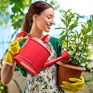 Vicenpal 3 Pieces Women Floral Apron Adjustable Flower Kitchen Aprons Linen Cooking Apron Cute Floral Chef Aprons with 2 Pockets for Wife Mom Grandma Cooking Baking Gardening, 3 Designs