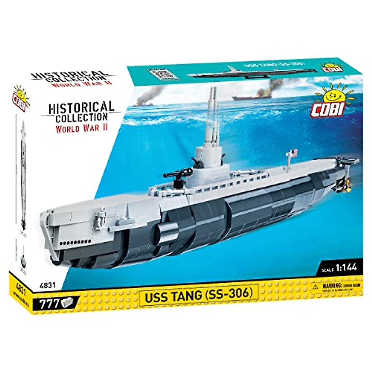 COBI Historical Collection World War II USS TANG (SS-306) Submarine For 9+ years