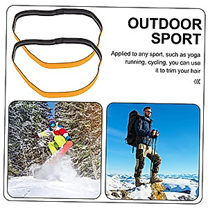 Unomor 2pcs Antiperspirant Sports Headband Sweat Headband scrunchies for Women Football Sweatband Workout White Soccer Ball Running Headbands Fitness Comfortable Supplies Polyester