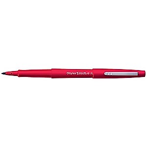 Papermate Flair fineliners (Medium, Red, Water-based ink, Metal)