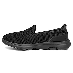 Skechers Women's Go Walk 5 Sneaker, Black, 8.5