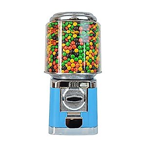 PanDair Gumball Vending Machine Child Toy Candy Machine, Capsules, Bouncy Balls Dispensers US Stock (Blue)