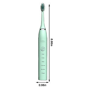 Electric Toothbrush, IPx7 Tooth Brush with 8 Brush Heads 5 Cleaning Modes 4 Adjustment Forces Toothbrush Box Smart 20-Speed Timer Longer Life Faster Charging, Upgraded Toothbrush for Women Men #