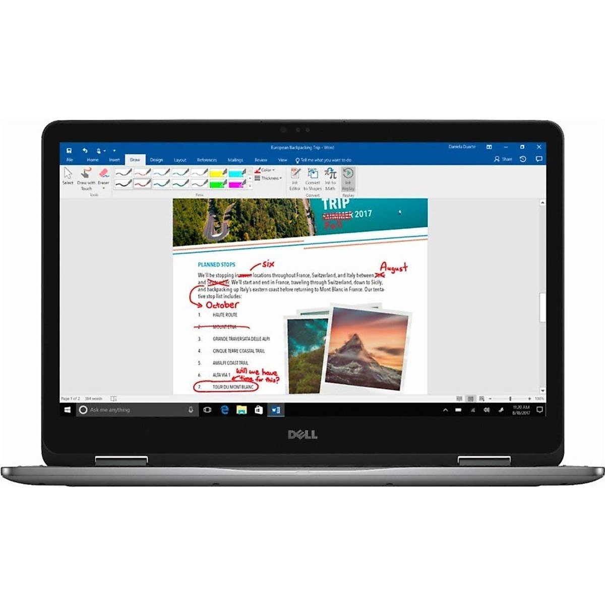 Dell Top Performance Flagship 7000 Series Inspiron 17.3" 2-in-1 FHD IPS Touch-Screen Laptop, Intel 8th Gen i7-8550U, 16GB DDR4, 512GB SSD + 2TB HDD, HDMI, USB-C, Backlit keyboard, NVIDIA MX150, Win 10