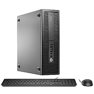 HP Custom Built RGB Lights PC with 24 Inch Monitor ProDesk Desktop Computer Intel Core i7 6700 Quad-Core Processor GeForce 1030 2GB 16GB RAM 256GB SSD Win 10 Pro Gaming Keyboard & Mouse (Renewed)