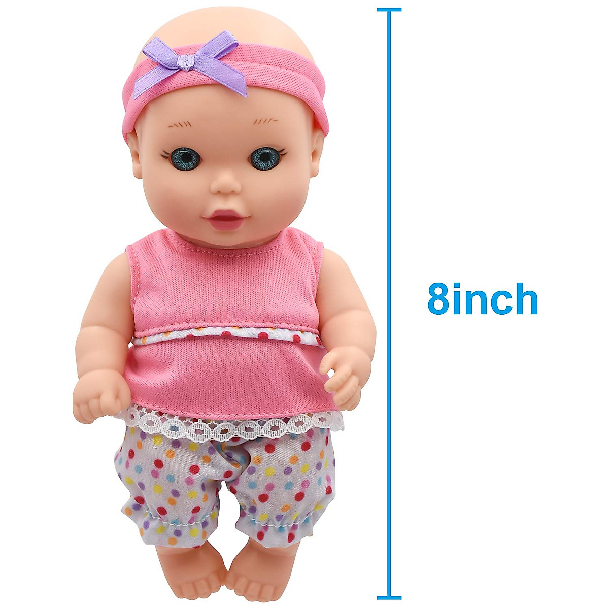 New Adventures Baby Magic 8" Stroll & Scoot (3747) 2+, Baby Doll Accessories