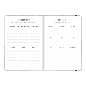 Letts of London Raw Weekly/Monthly Planner, 12 Months, January to December, 2024, Sewn Binding, A5 Size, 8.25" x 5.875", Multilingual, Grey (C082307-24)