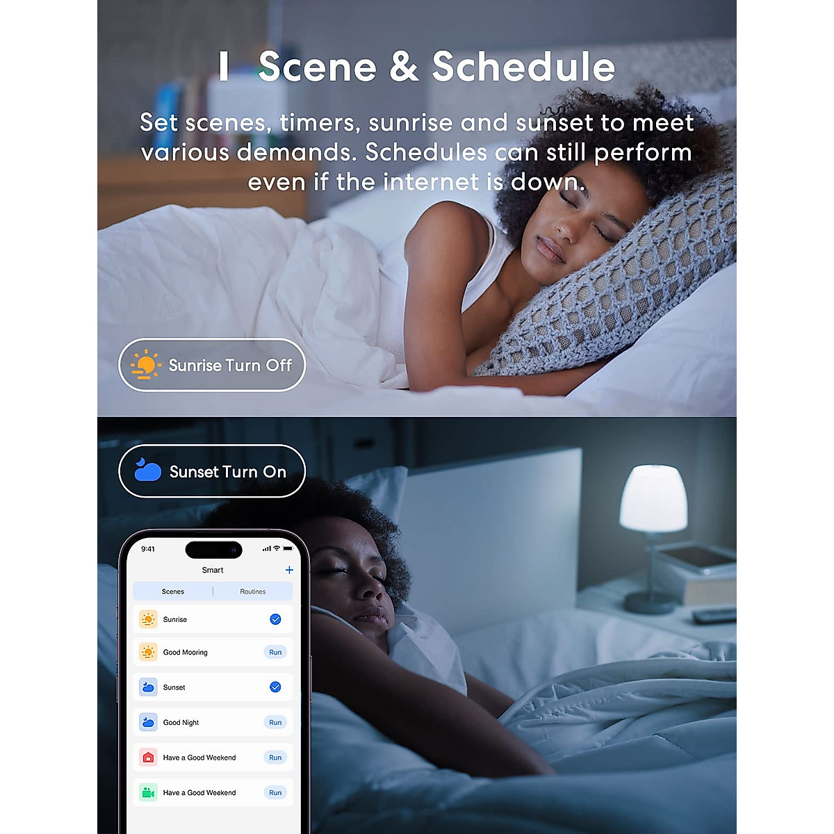 meross Smart Light Bulb, Smart WiFi LED Bulbs Compatible with Apple HomeKit, Siri, Alexa, SmartThings, Dimmable E26 Multicolor 2700K-6500K RGBWW, 900 Lumens 60W Equivalent 2 Pack