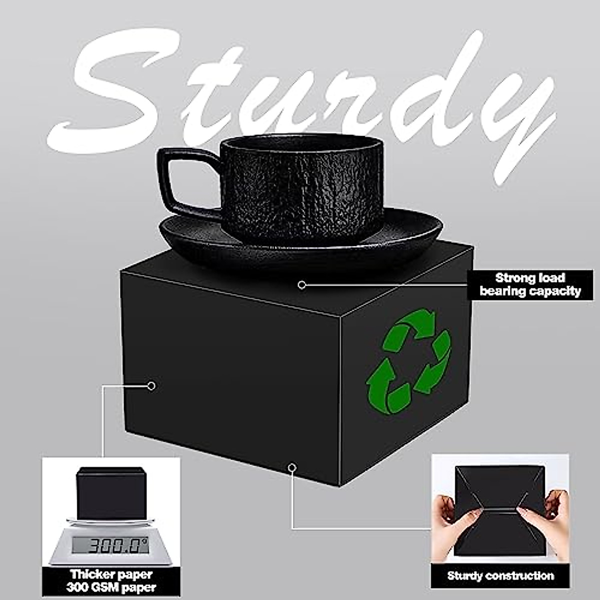 MESHA 50 Pcs Gift Boxes with Lids 6x6x4,Sturdy Bridesmaid Proposal Paper Gift Box for Presents,Recyclable Shipping Gift Boxes Bulk, Party Favor Gift Boxes for Mother's Day,Wedding,Graduation,Birthday