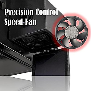 Precision Control Speed Fan Compatible with Char-griller Gravity Fed 980 Charcoal Grill 38-in W Black Barrel Charcoal Grill