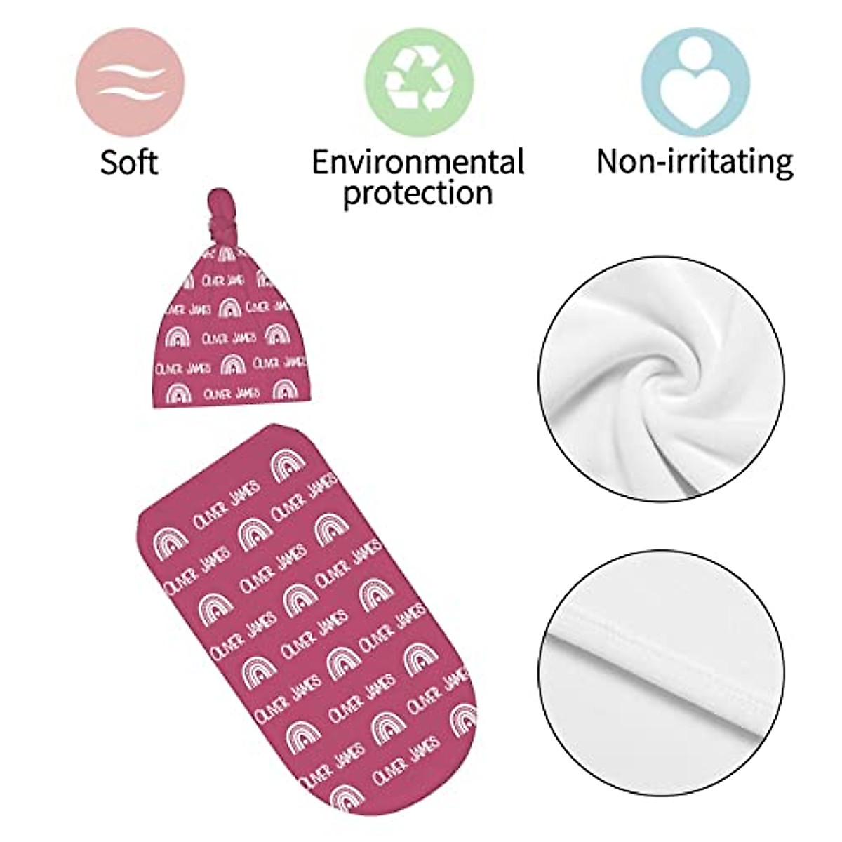 Personalized Baby Blankets for Girl and Boy Personalized Baby Blankets with Name Custom Blanket for Baby Girls Boys Custom Newborn Infant Swaddle Blanket Personalized Baby Gifts (Icons)