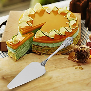 Kichvoe Pie Server Spatula: Stainless Steel Cake Cutter Vintage Dessert Slicer For Celebration Party Wedding Home
