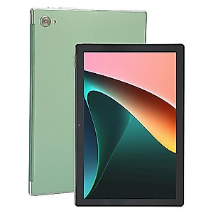 10.1 Inch Tablet, Green 5G WiFi 2 in 1 Tablet Computer 100-240V 4G Calling for Daily (US Plug)