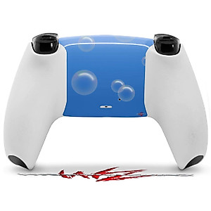 WraptorSkinz Skin Wrap compatible with Sony PS5 DualSense Controller Bubbles Blue (CONTROLLER NOT INCLUDED)