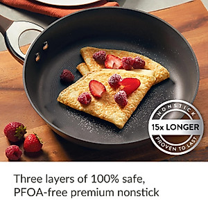 Circulon Symmetry Hard Anodized Nonstick Cookware Pots and Pans Set, 11-Piece, Black