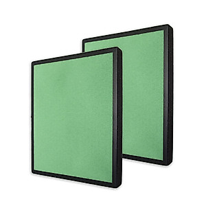 PUREBURG Replacement Filter Compatible with Mooka KJ203F, Elechomes KJ203F-142 Air Purifiers, 2-Pack H13 HEPA 4 Activated Carbon Pre-Filters 4-Stage Filtration